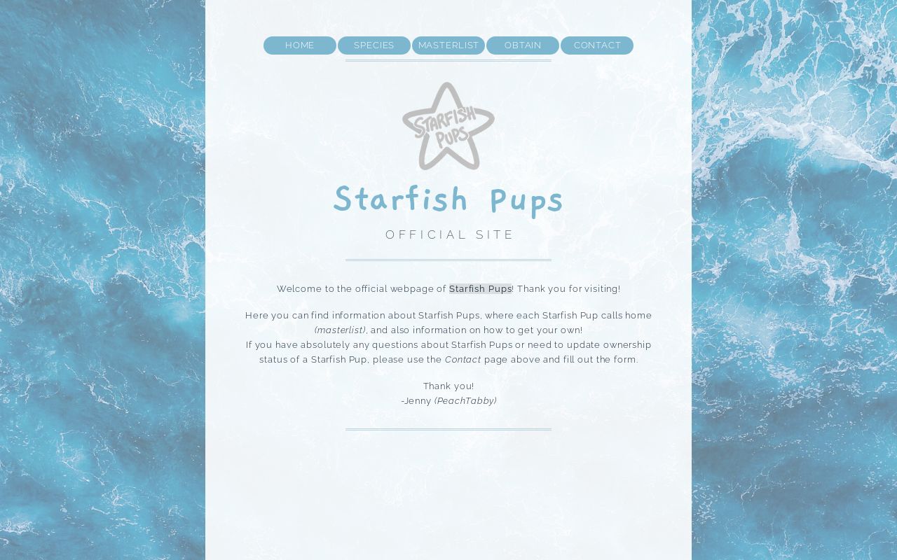 Starfish Pups : Official Site